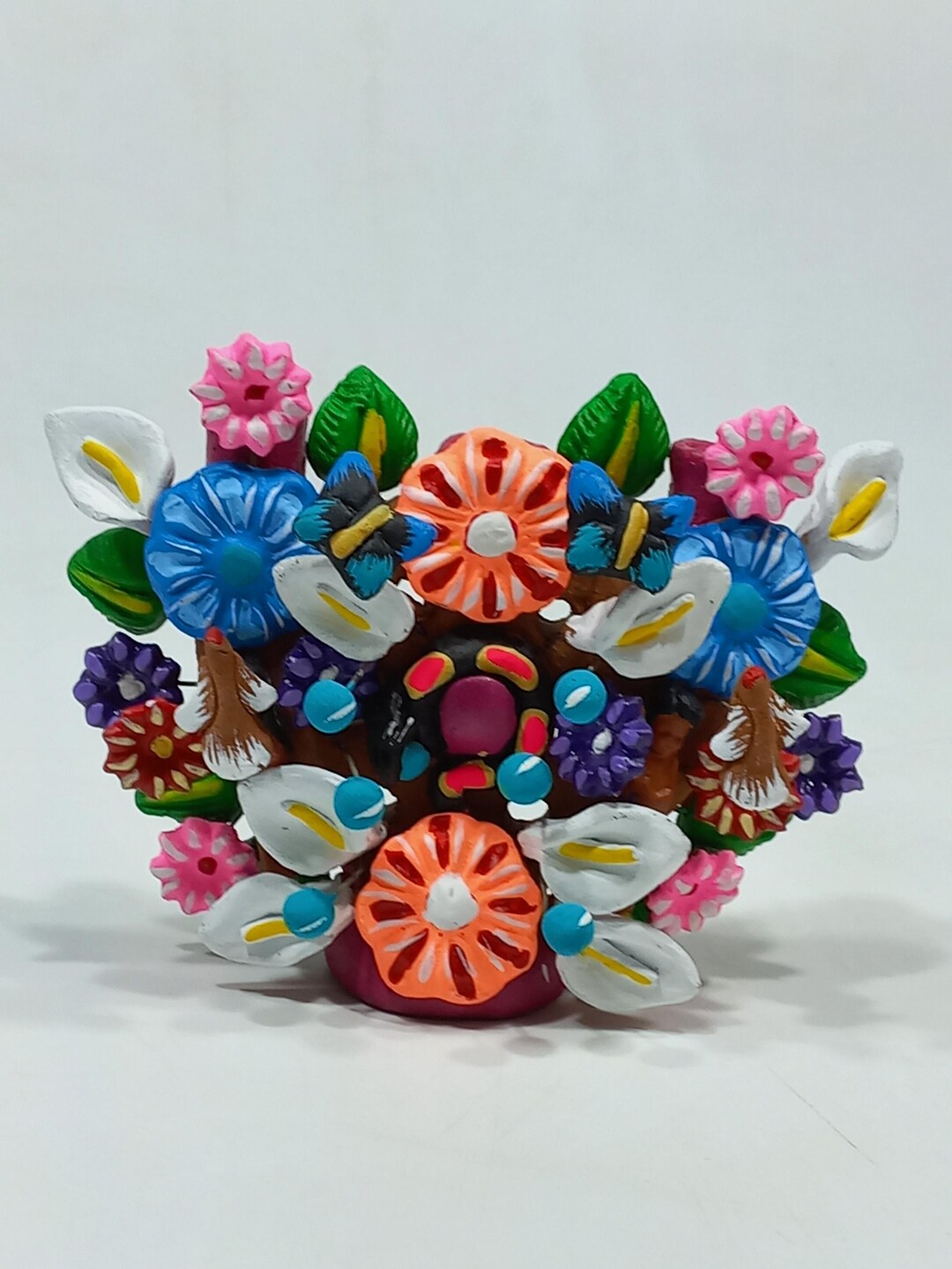 CLAY TREE of LIFE, 100% Handmade, Colorful Mexican Folk Art - Etsy