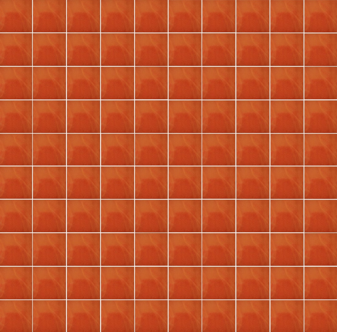 40 CERAMIC TILES 6 Terracotta Orange Mexican Tile, Handmade Talavera ...