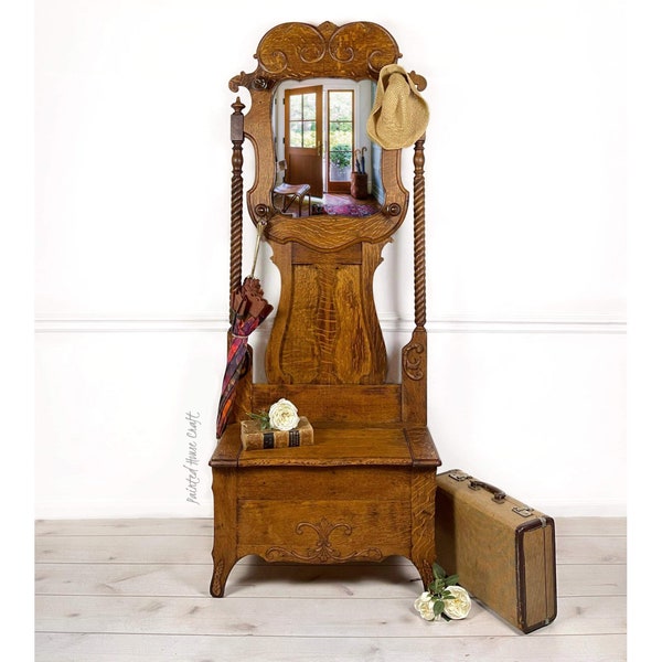 Hall Tree With Bench - Etsy