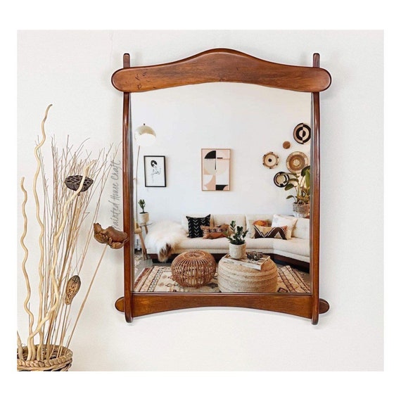 Vintage MCM Danish Mid Century Modern Mirror Entryway Bedroom - Etsy