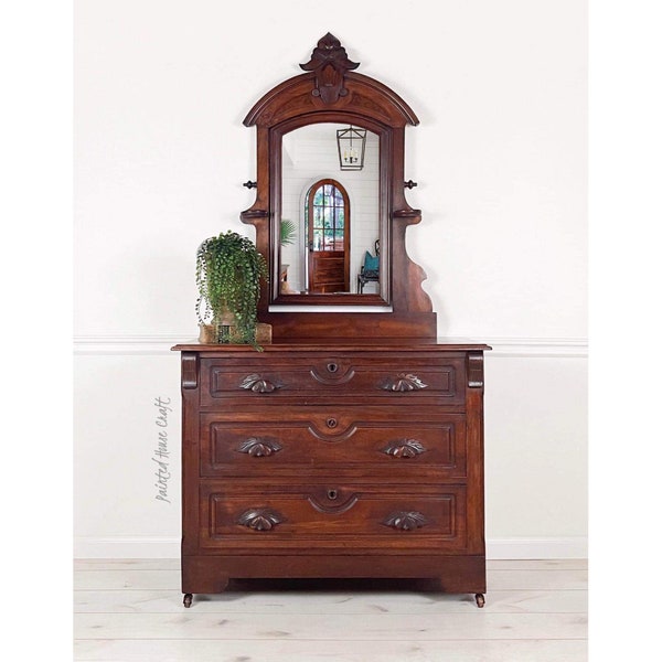 Antique Dresser With Mirror - Etsy