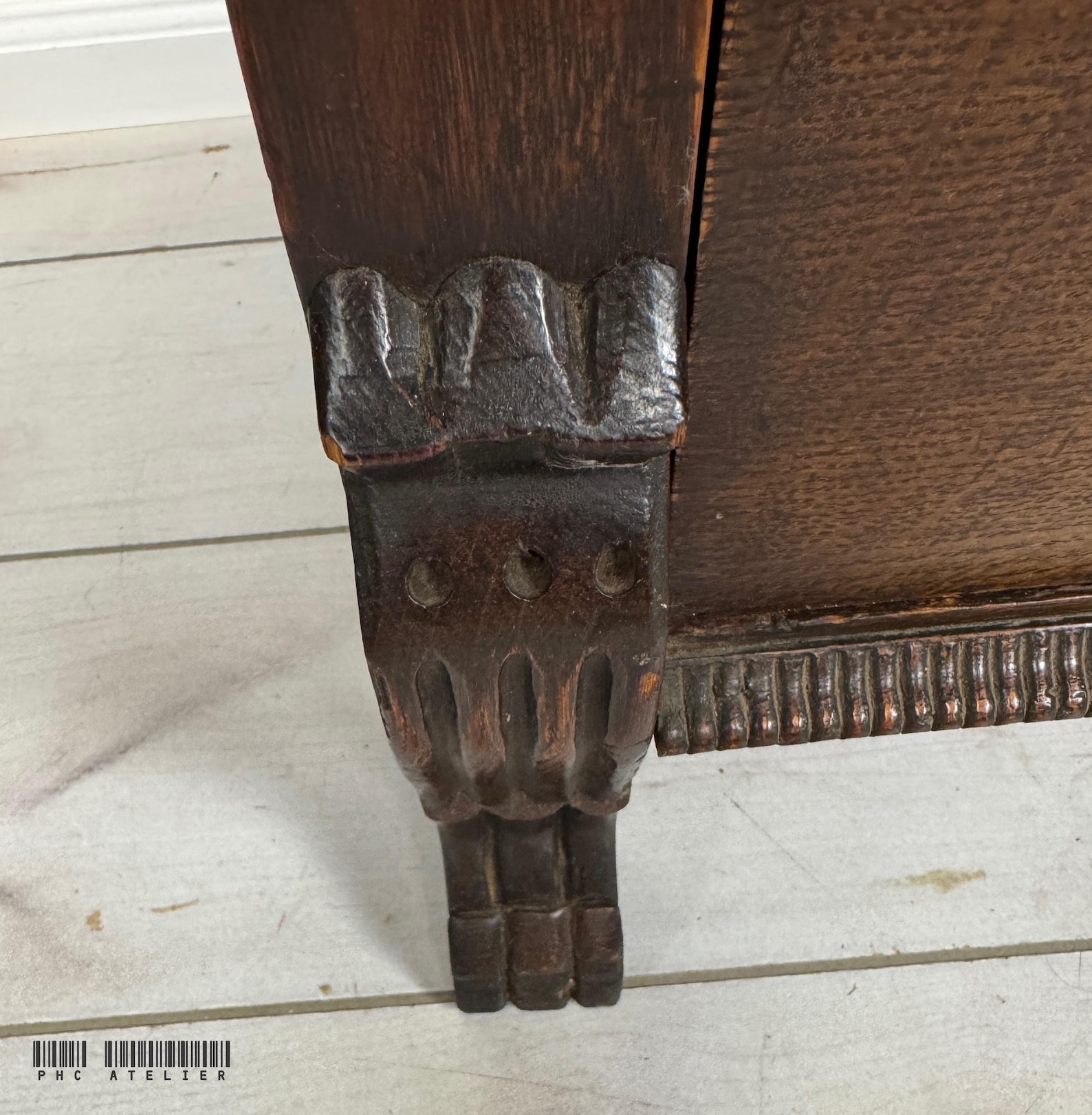 Antique Tiger Oak Tallboy Highboy Dresser With Hat Box Compartment ...