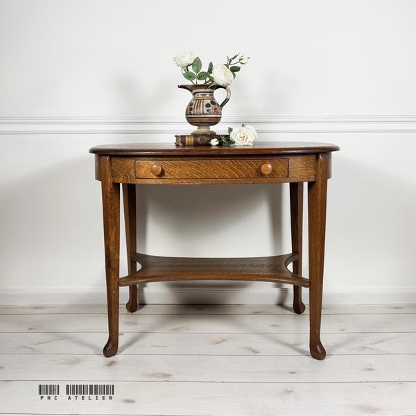 Antique Library Table - Etsy