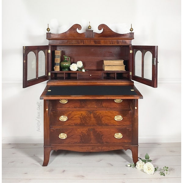 Antique, Secretary - Etsy