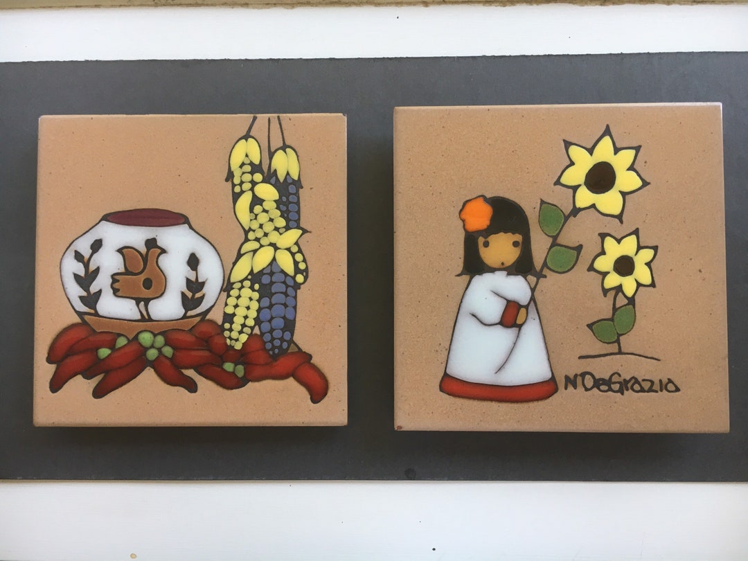 Degrazia Art Tile of an Original Oil Painting, Handcrafted in Tucson ...