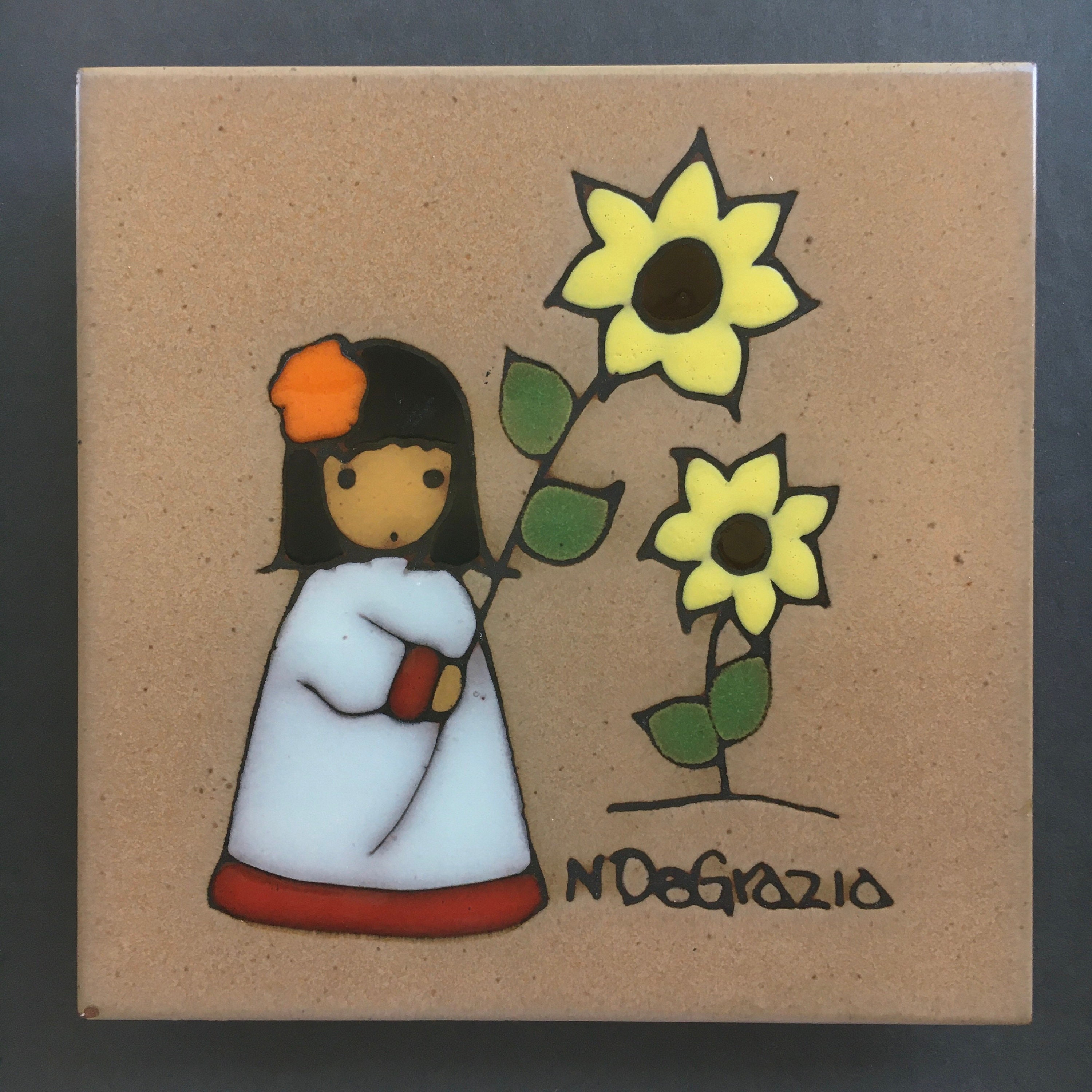 Degrazia Art Tile of an Original Oil Painting, Handcrafted in Tucson ...