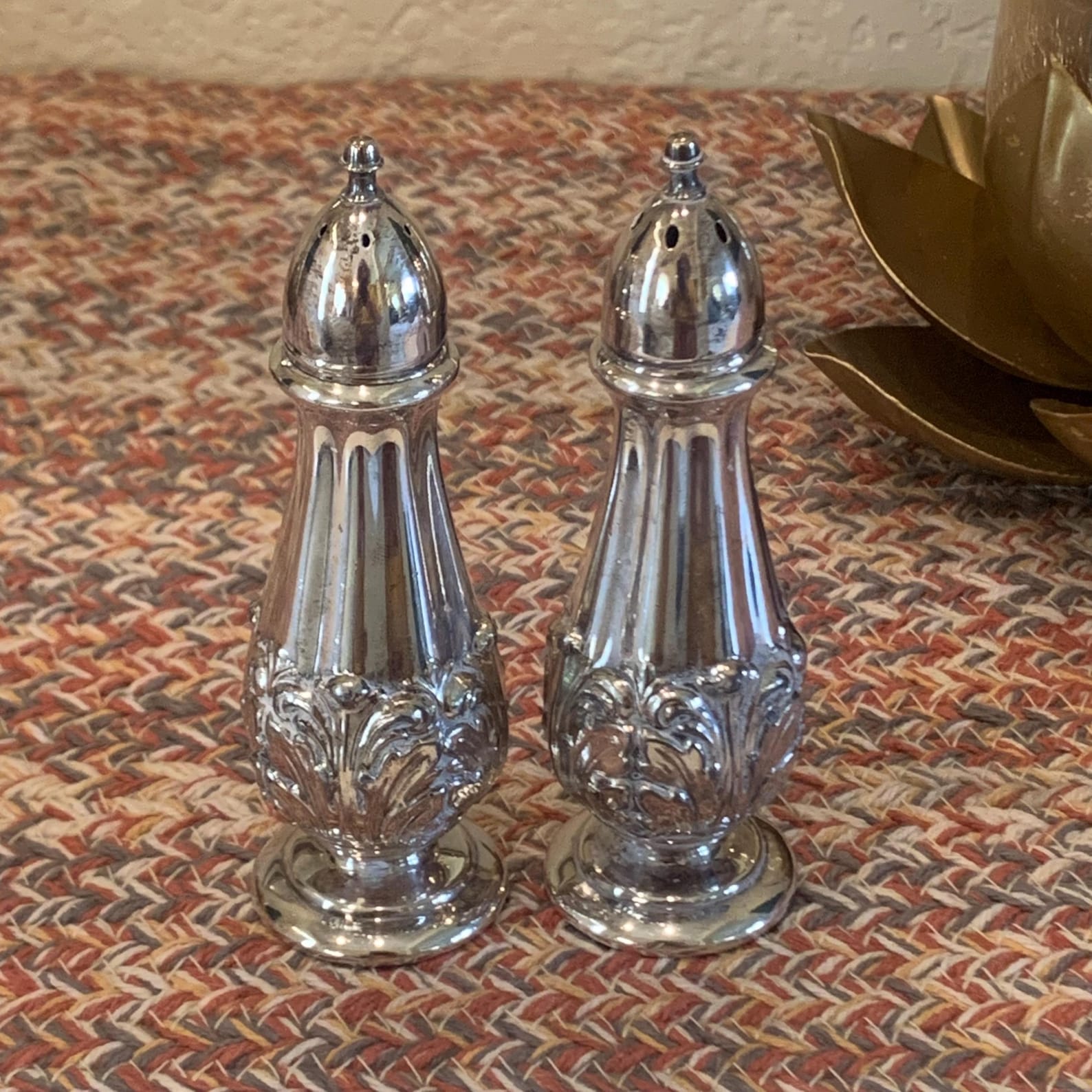 Vintage W.B. Mfg Co (weidlich Bros) Silver Plate Salt and Pepper Shaker ...