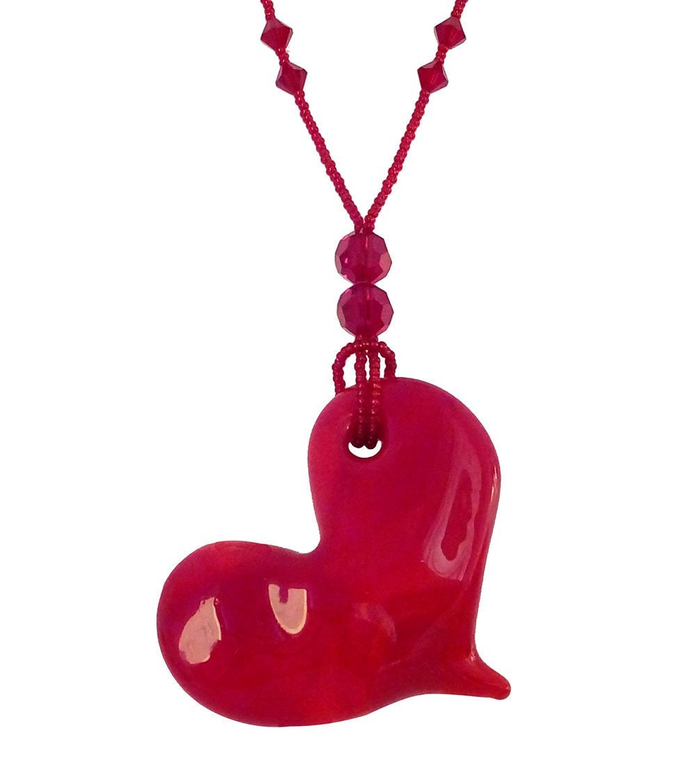 Murano Glass Heart by Mystery of Venice, Murano Glass Heart, Red Glass ...