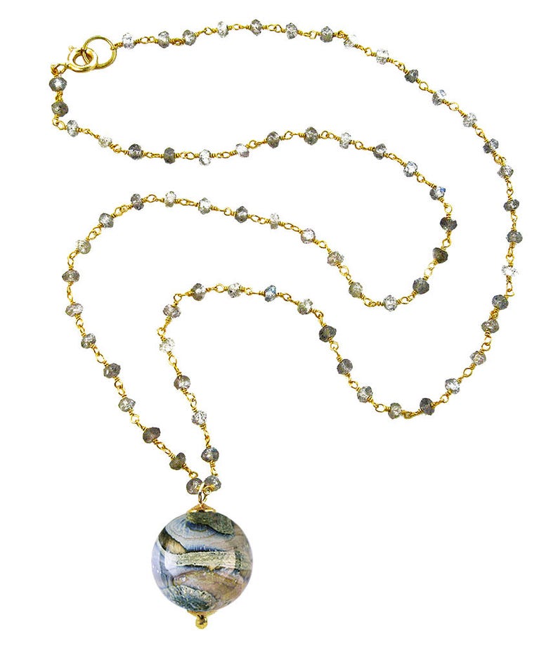 Murano Glass Bead Necklace by Mystery of Venice 'gaia Bead - Etsy