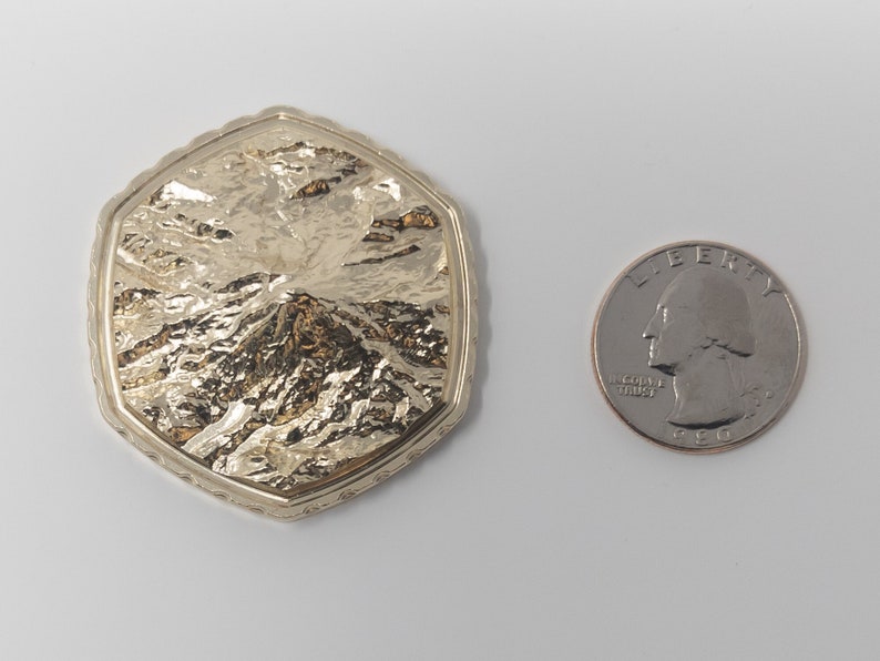 Mount Rainier 3D High Relief Topo Coin - Etsy