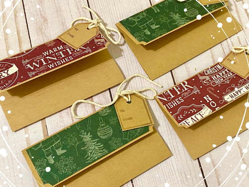 Christmas Gift Card Holder Christmas Money Card Holiday Gift - Etsy