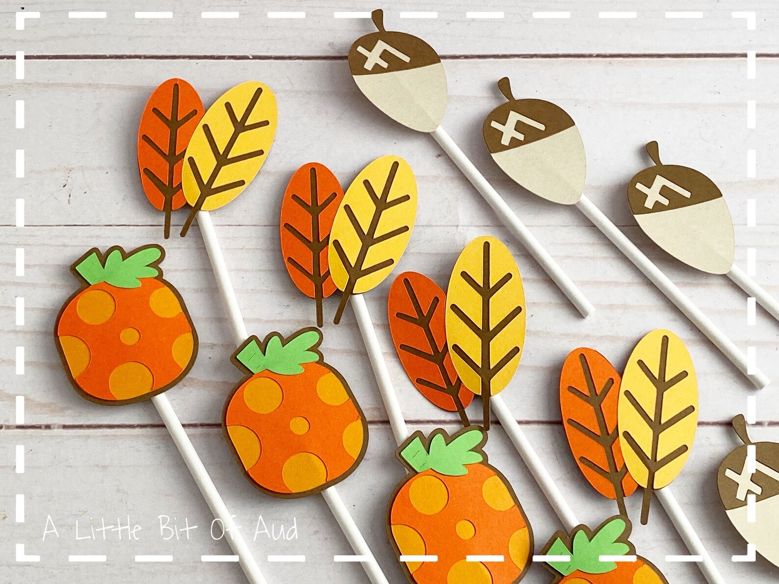 Thanksgiving Cupcake Toppers Fall Table Decorations | Etsy