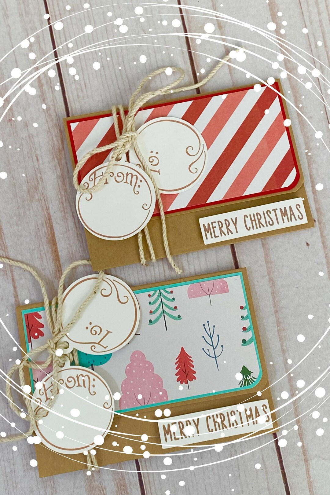 Christmas Gift Card Holder, Christmas Money Card, Holiday Gift Card ...