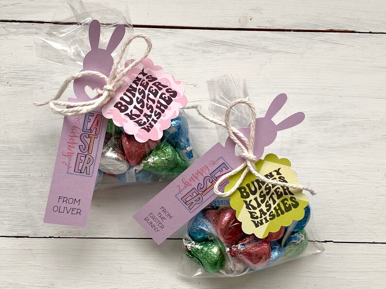 Personalized Easter Gift Tags for Kids Easter Treat Bags - Etsy
