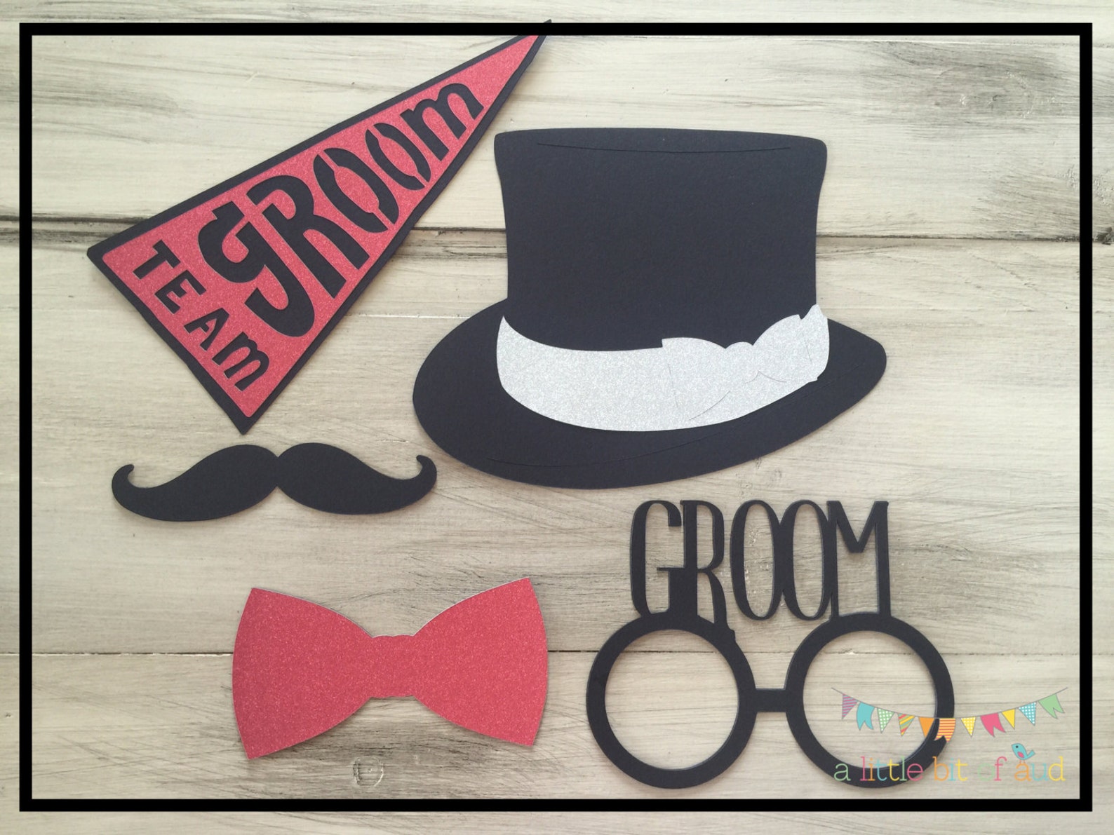 Wedding Photo Booth Props, Wedding Reception Decorations, Wedding Photo ...