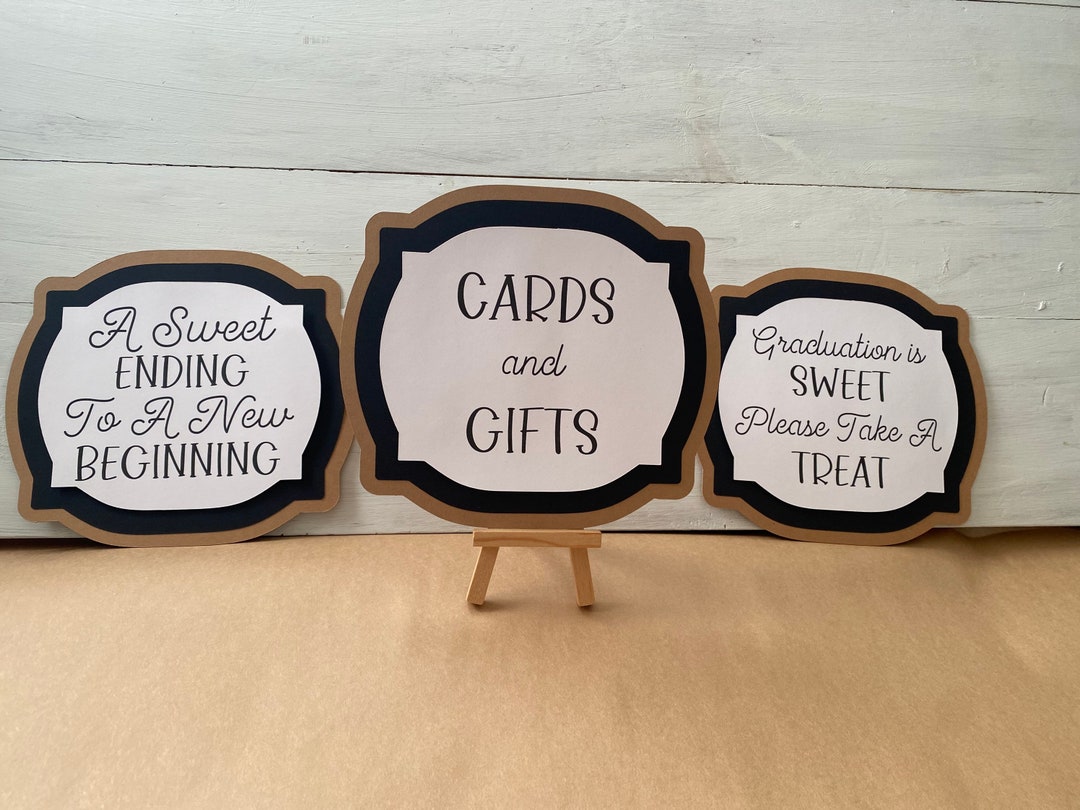 Graduation Table Decorations, Candy Table Sign, Graduation Party ...