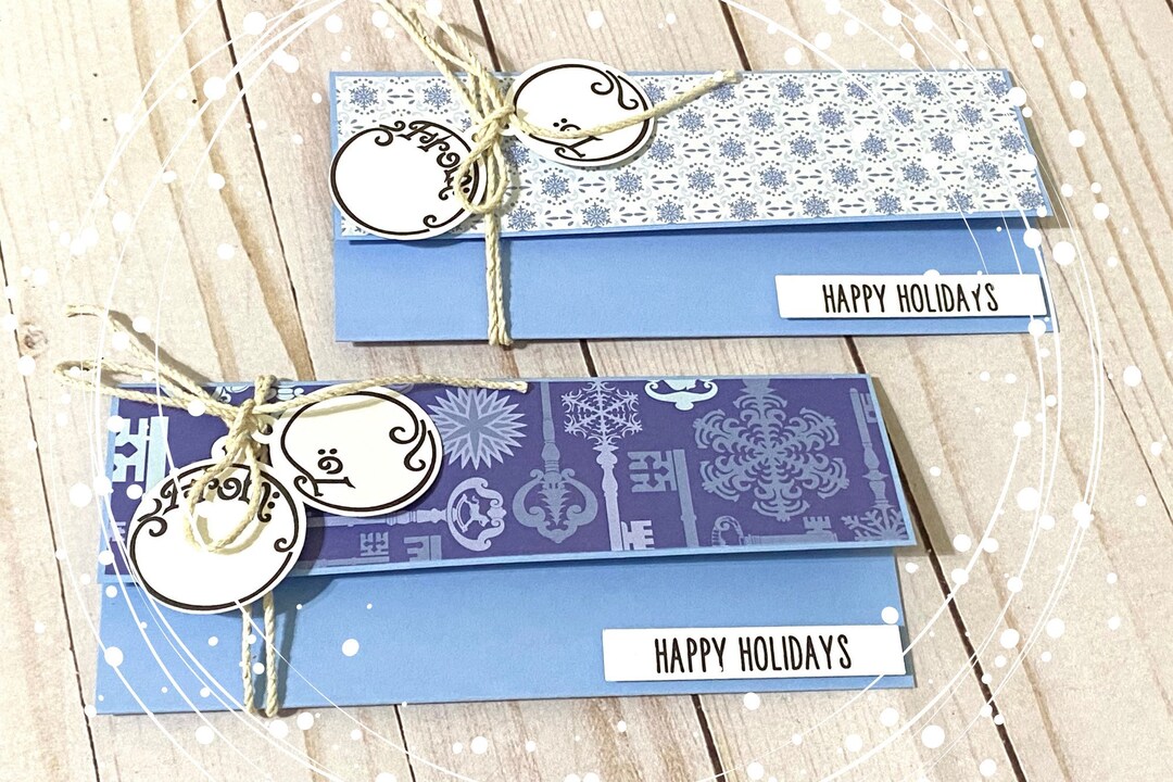 Happy Holidays Money Holder, Christmas Money Envelope, Christmas Gift ...