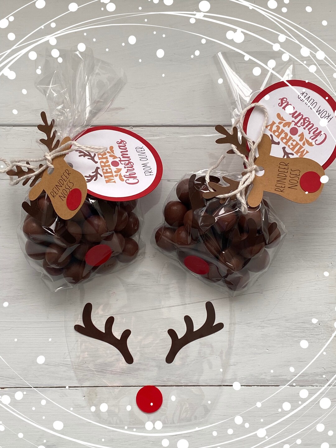 Christmas Party Favors Kids ~ Stocking Stuffers for Kids ~ Reindeer ...