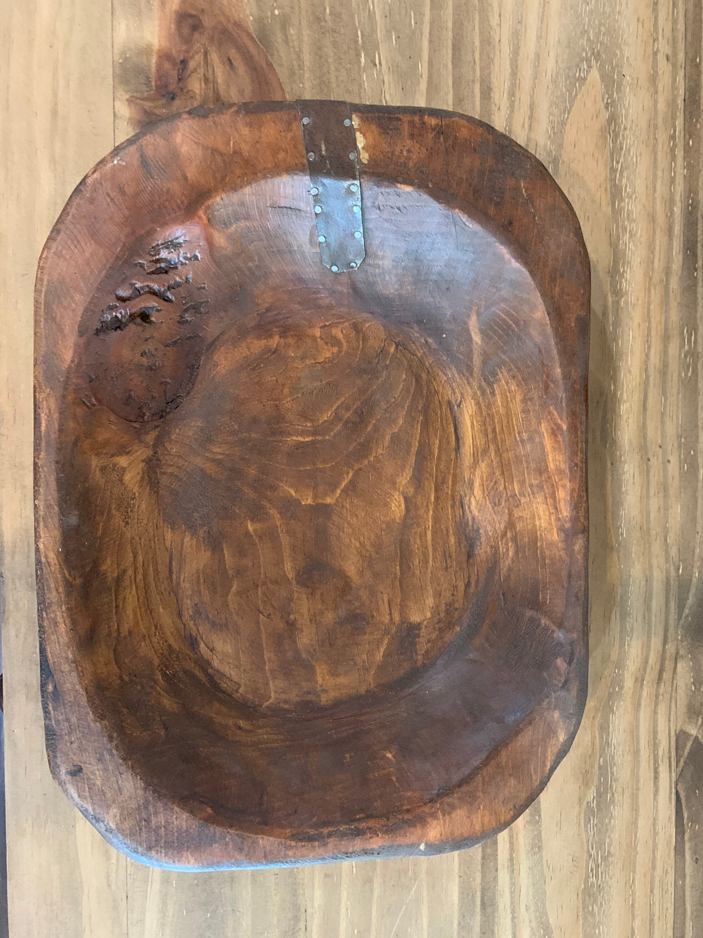 Medium Bowl Raw Stained | Etsy