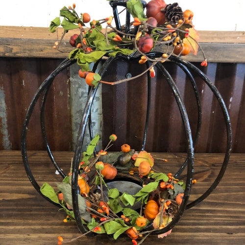 Metal Pumpkin Large - Etsy