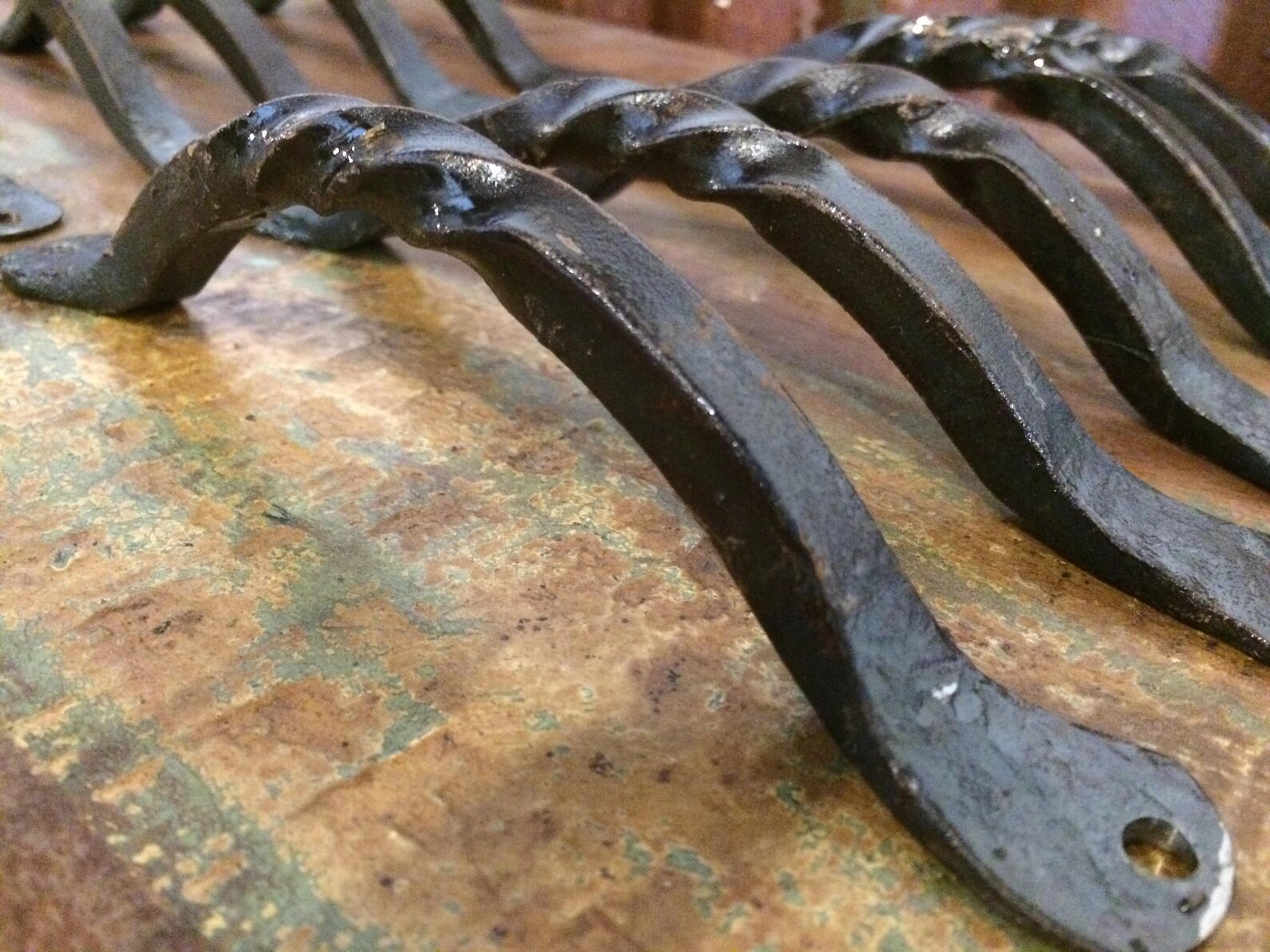 Twisted Iron Handles/ Pulls - Etsy