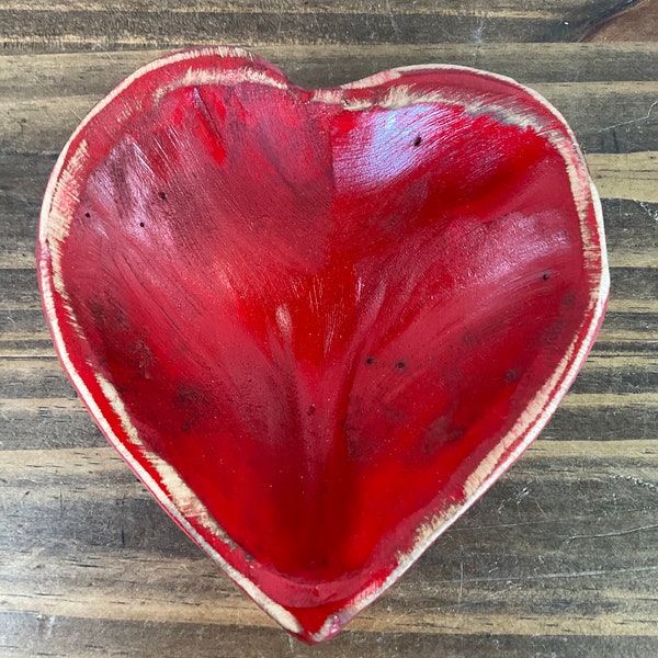 Wood Heart Bowl - Etsy