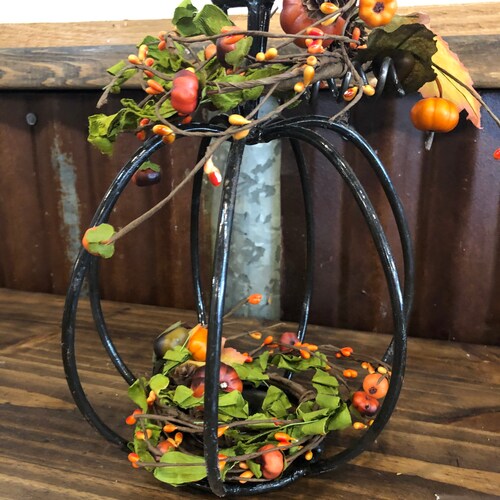 Metal Pumpkin Large - Etsy
