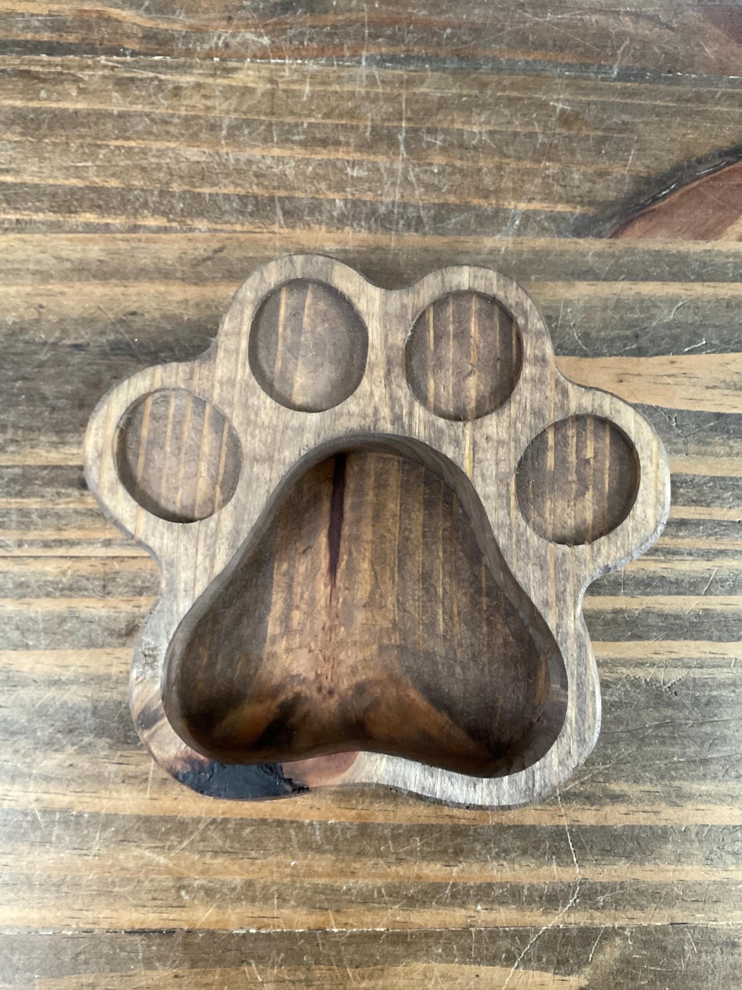 Mini Paw Print * Bowl * Stain - Etsy