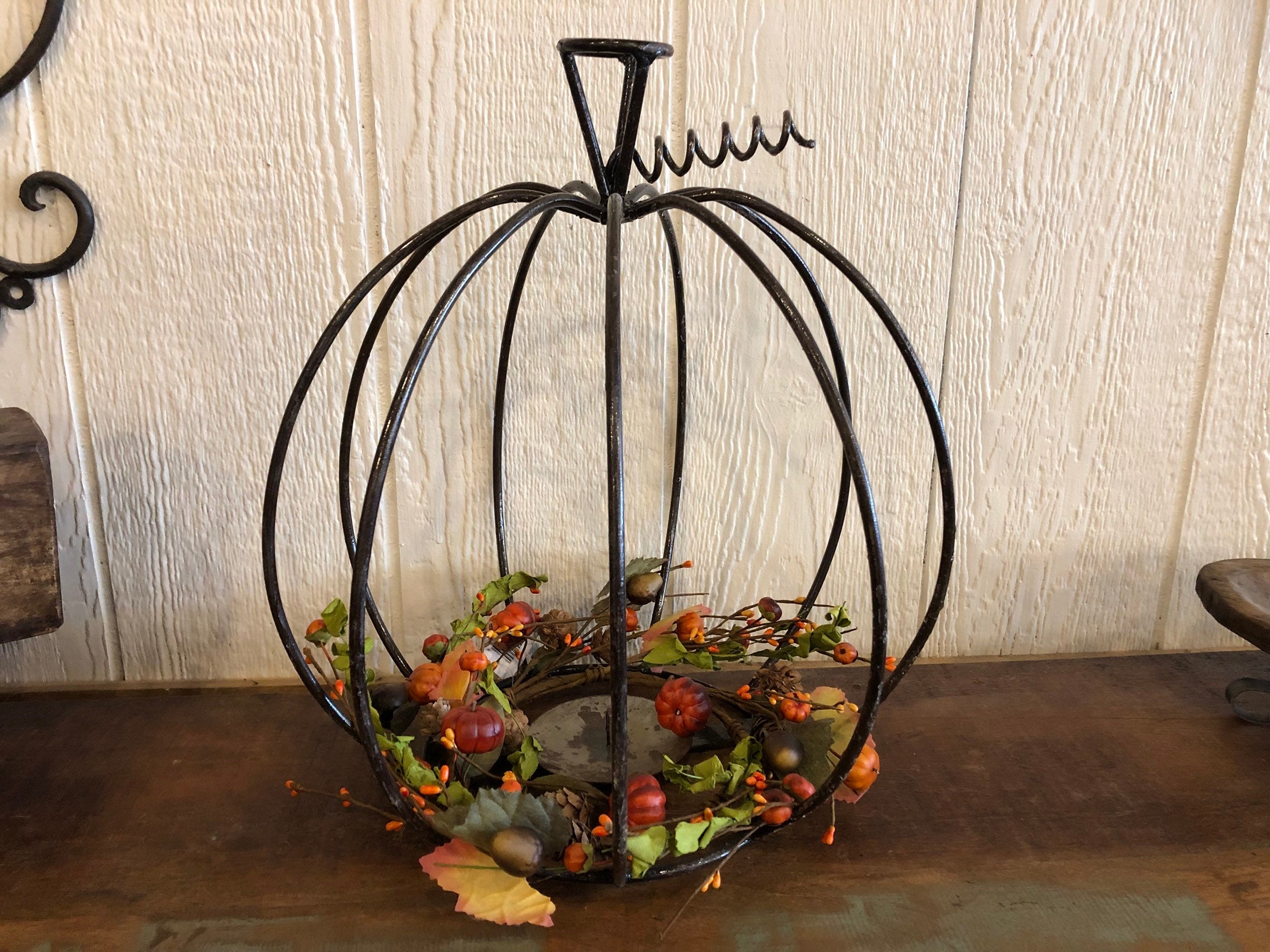 Metal Pumpkin Large - Etsy
