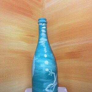 Wine Bottle Painted, Wine Bottle Art, Whimsical Art Gecko - Etsy