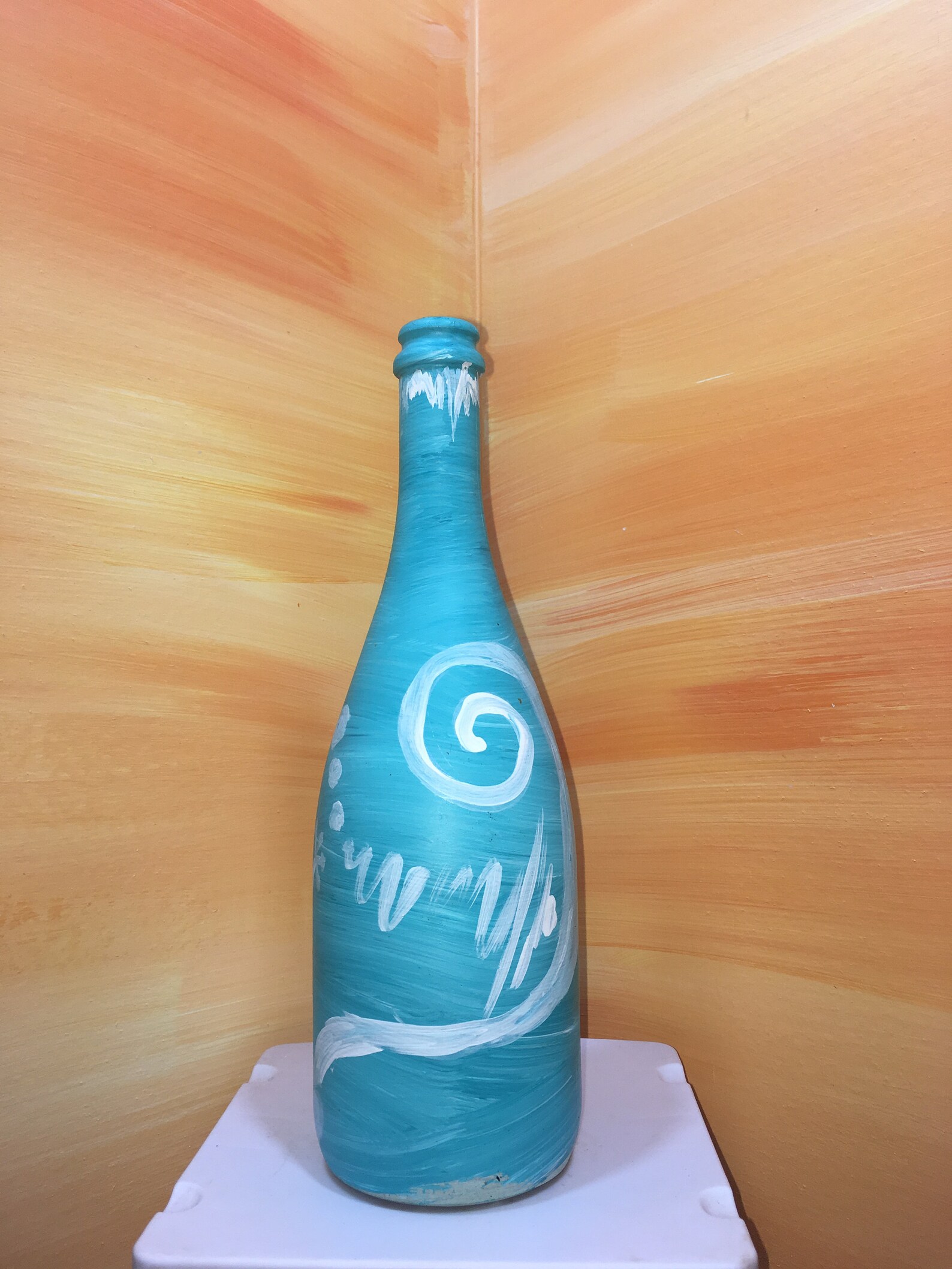 Wine Bottle Painted, Wine Bottle Art, Whimsical Art Gecko - Etsy