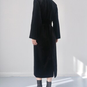 Black Velvet Maxi Tapestry Duster Coat Gothic Emo Elegant Feminine ...