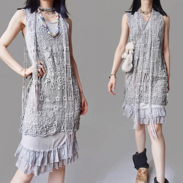 Boho Layered Dress - Etsy