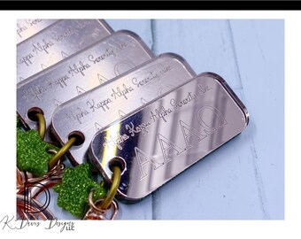 Alpha Keychain - Etsy