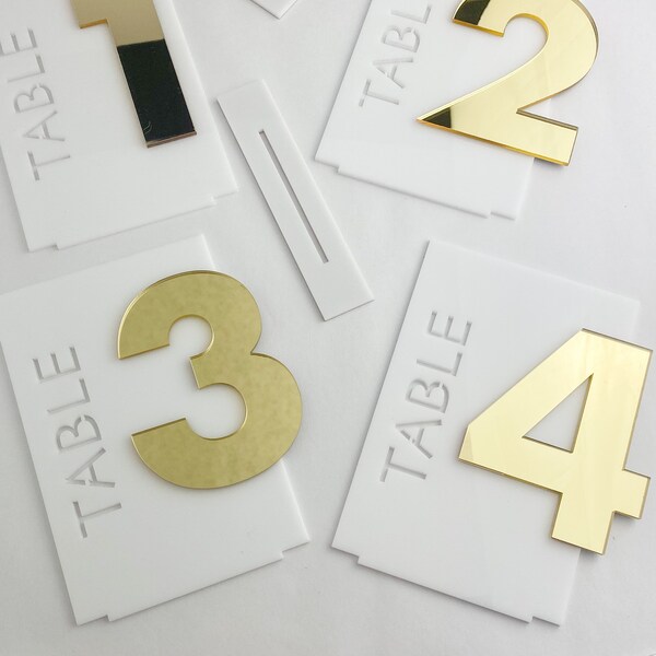 Fancy Table Numbers - Etsy
