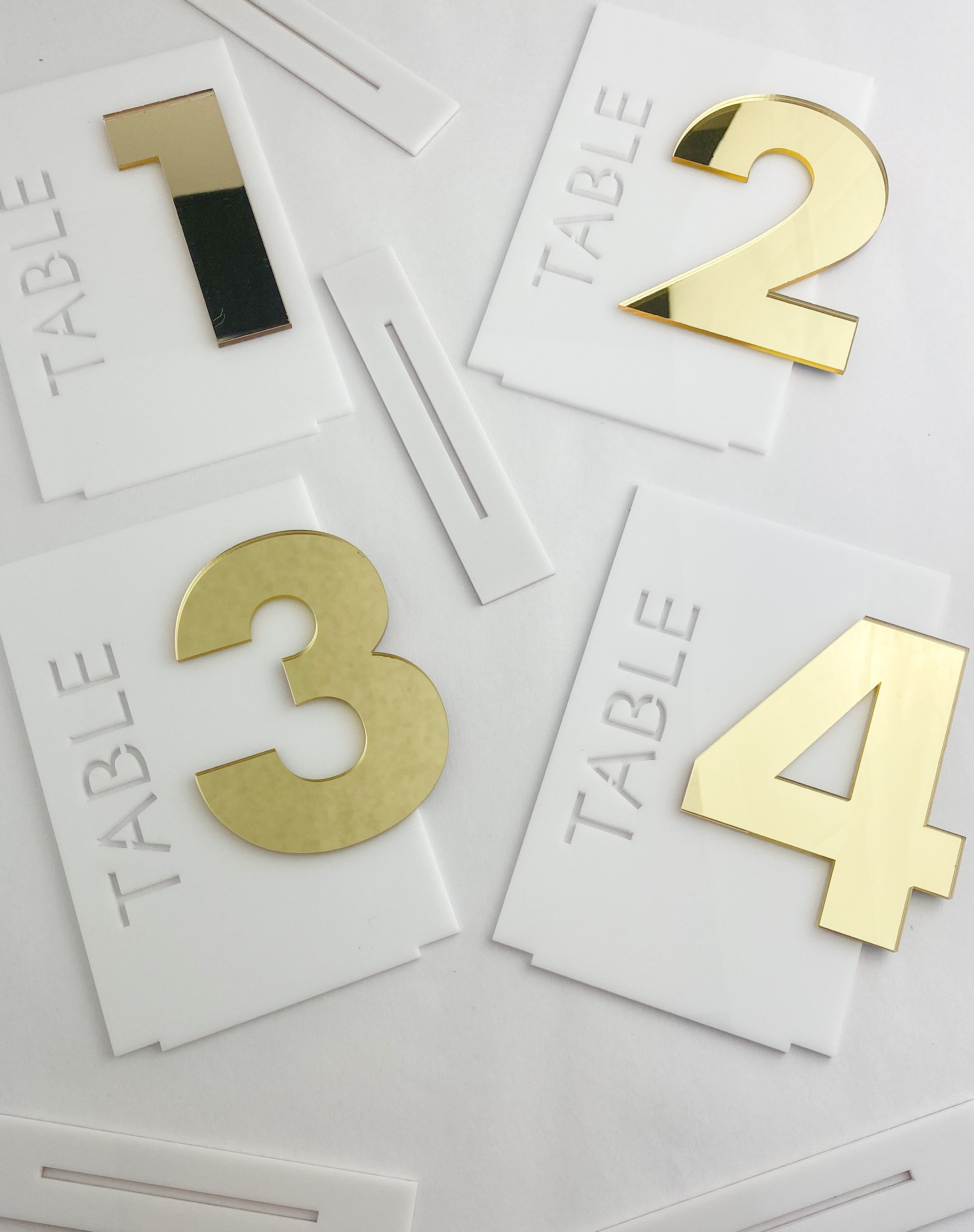 Acrylic Table Numbers Seating Chart Wedding Decorations - Etsy