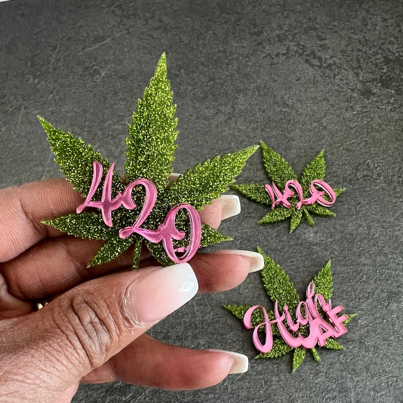 Weed Cake Topper - Etsy