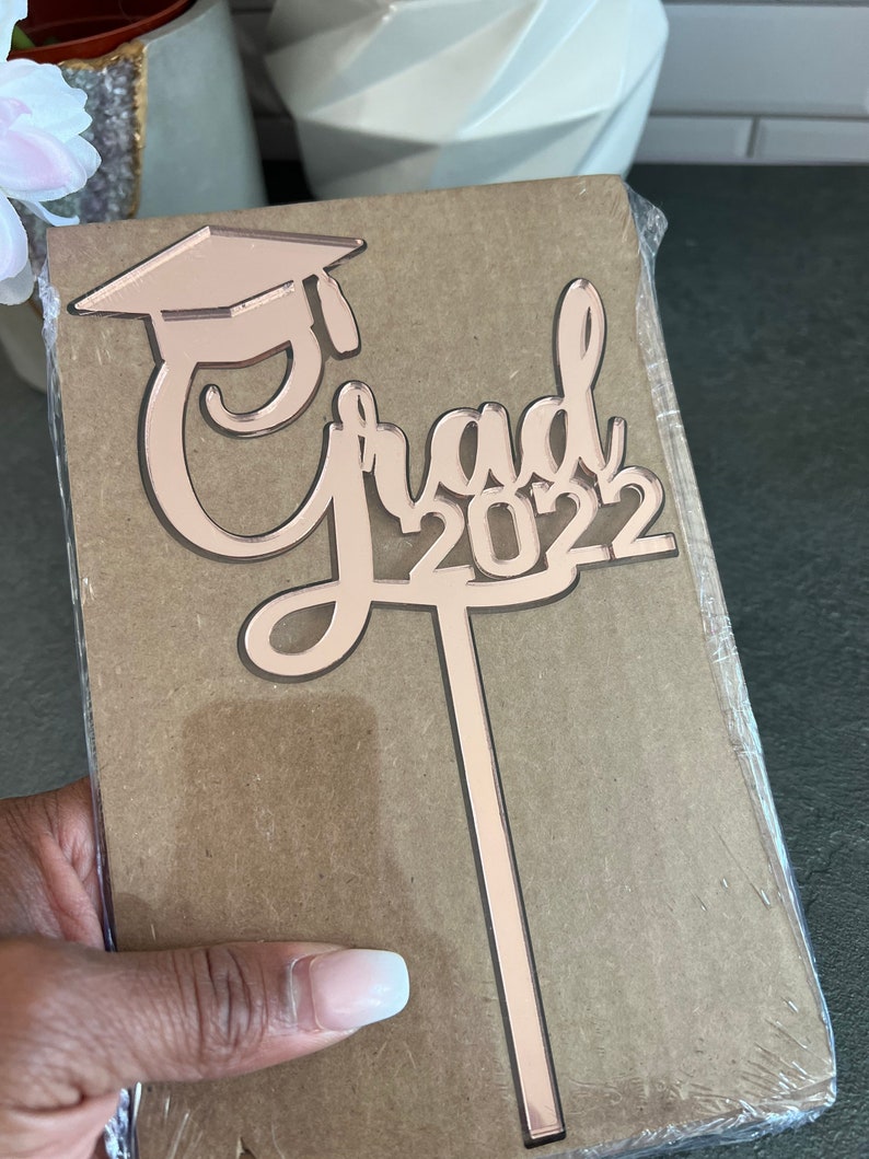 Grad 2022 Cake Topper With Mortar Board Acrylic Graduation - Etsy Canada