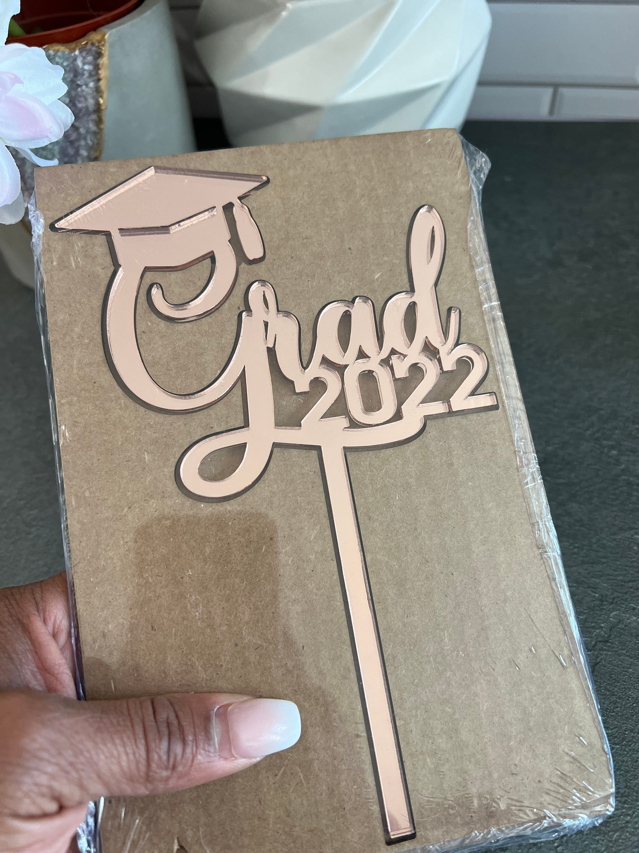 Grad 2022 Cake Topper With Mortar Board Acrylic Graduation - Etsy Canada