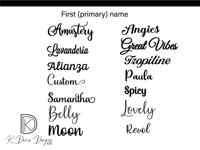 First & Middle Name Sign, Personalized Connected Name Sign, 2 Names ...