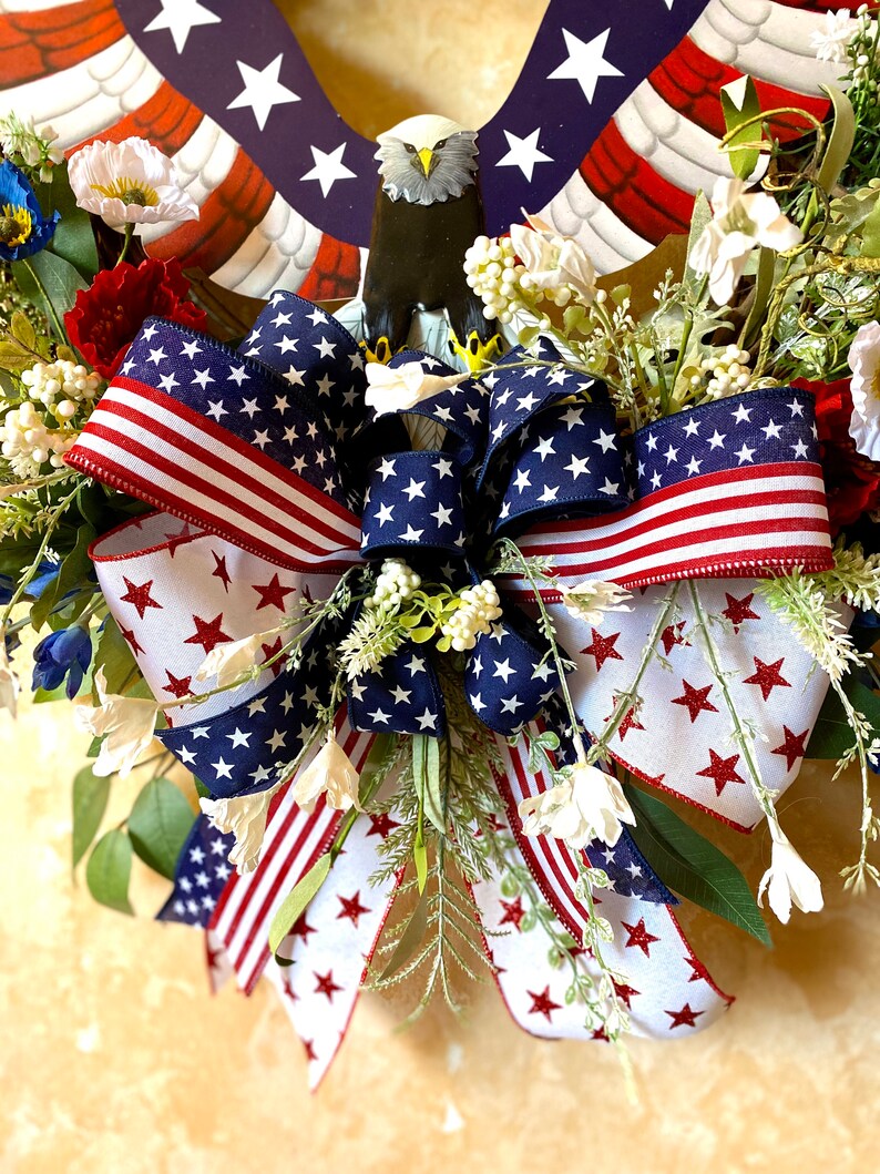 Eagle Wreath for Front Door,4th of July Decor,summer Patriotic Decor ...