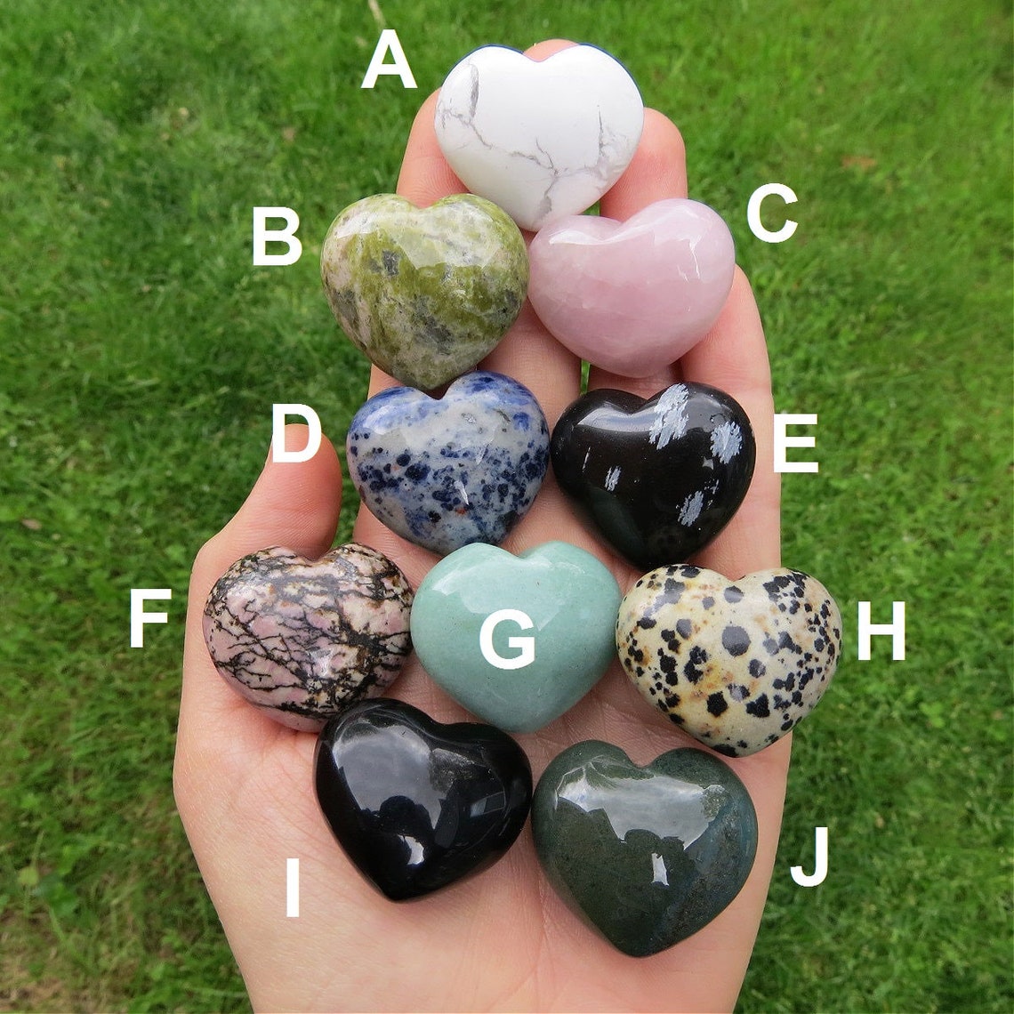 Puffy Crystal Heart Stone Carving 1.25 Carved Crystal | Etsy