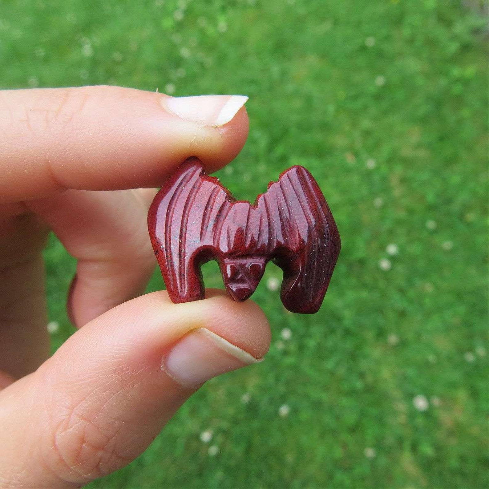 Mini Carved Crystal Bat Figurine 1 Carved Stone Animal - Etsy