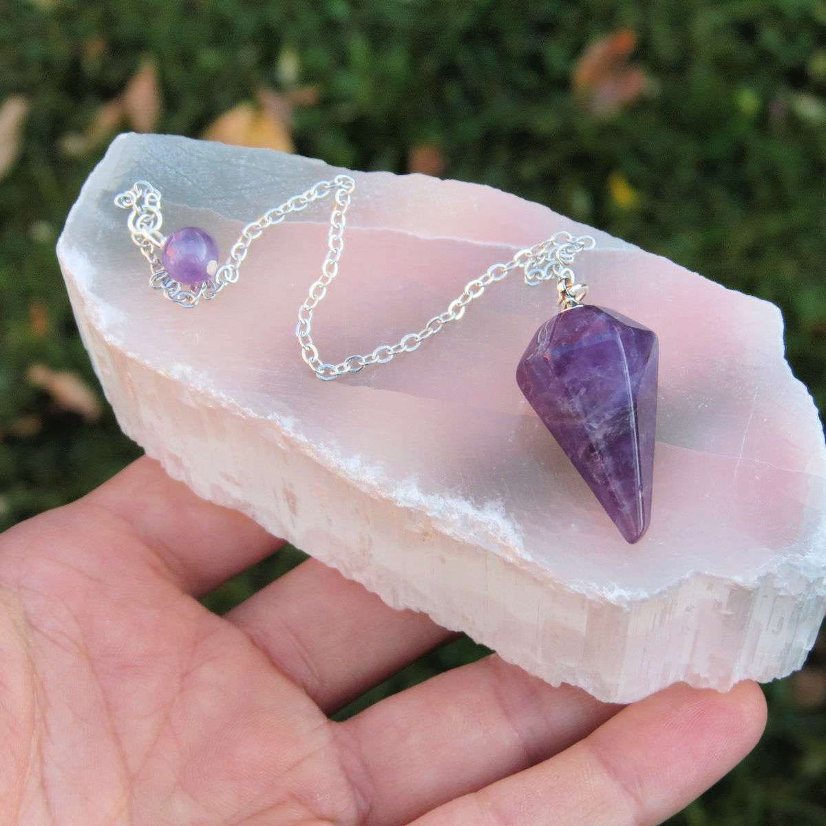 Small Stone Pendulum 1 Mini Crystal Dowsing Pendulum | Etsy