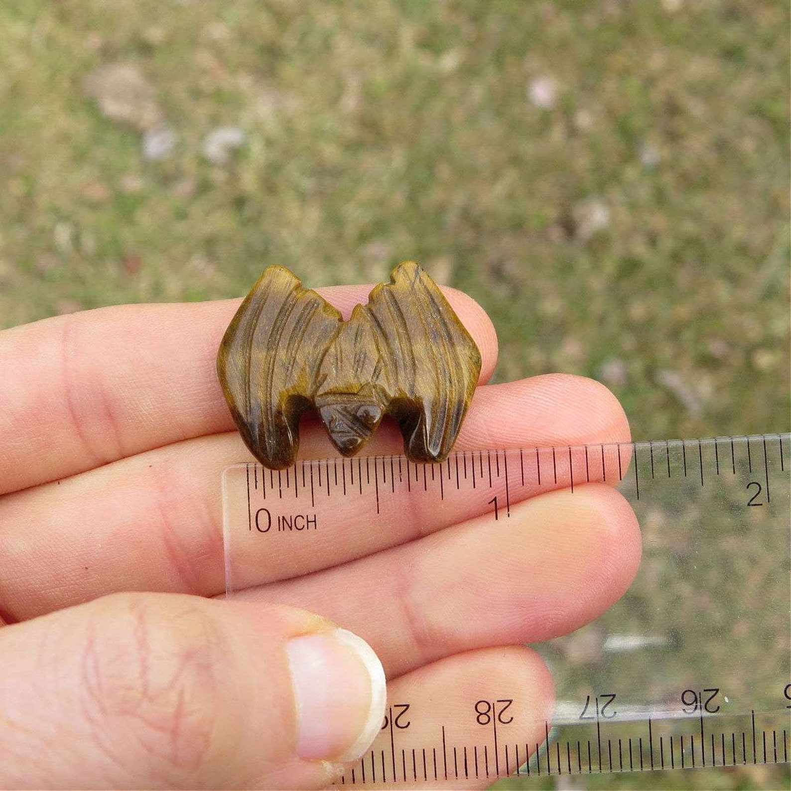 Mini Carved Crystal Bat Figurine 1 Carved Stone Animal - Etsy