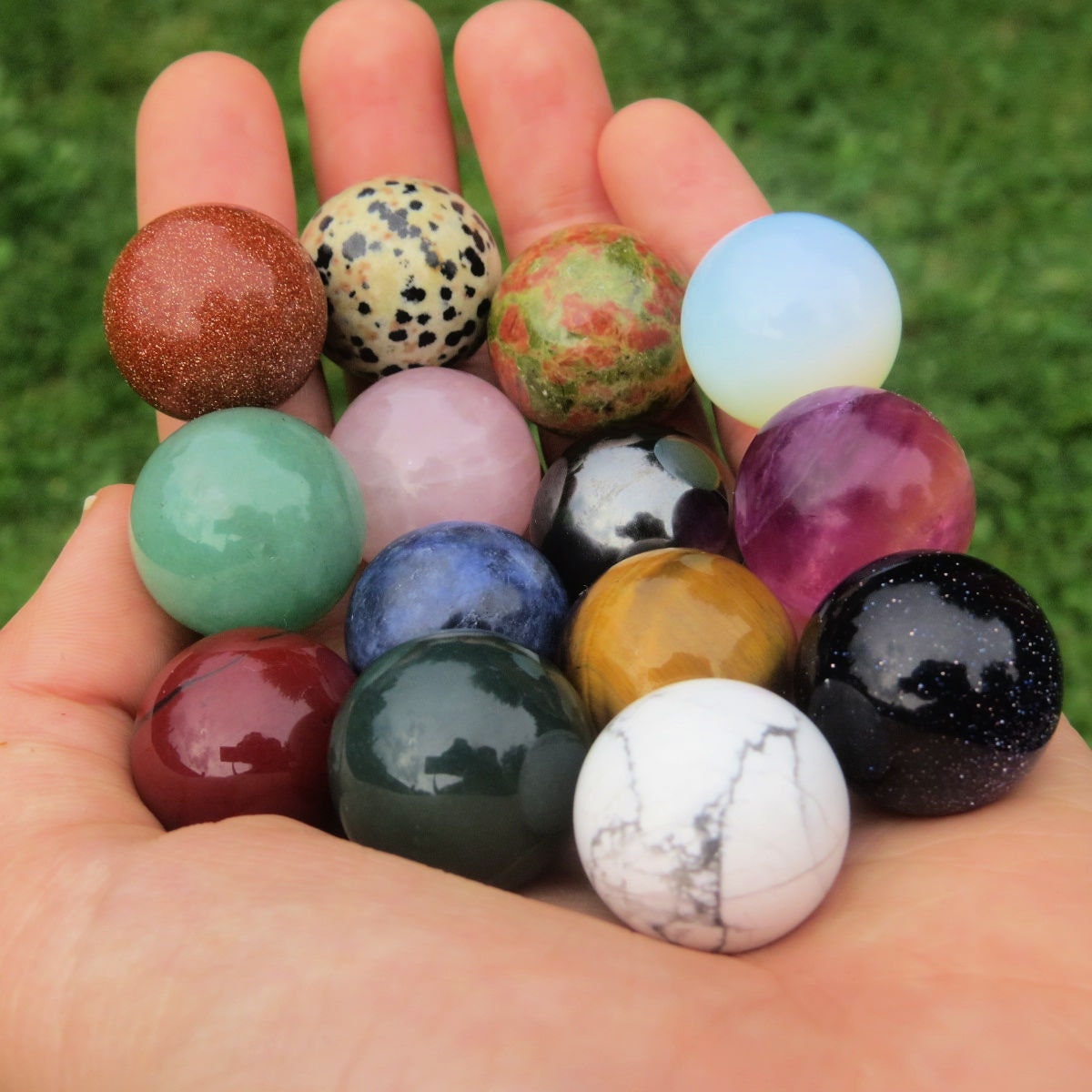 Mini Crystal Ball Gemstone Sphere 20mm Polished Crystal - Etsy