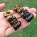 Mini Crystal Bear Figurine 1 Bear Stone Animal Carving Brown Bear Gift ...