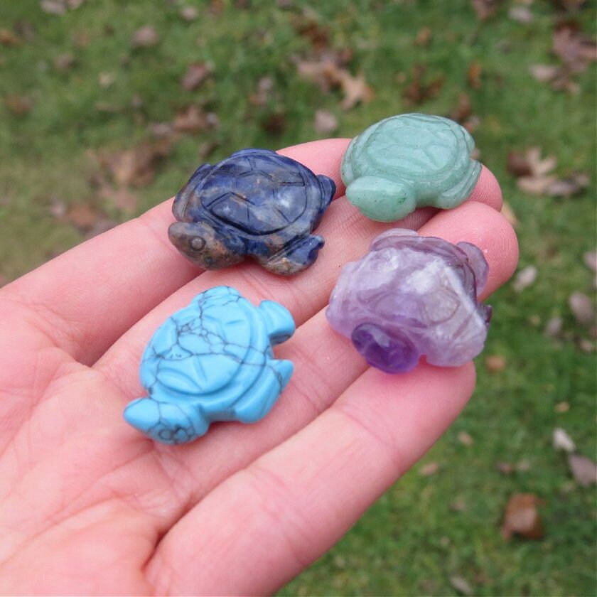 Mini Crystal Sea Turtle Figurine 1
