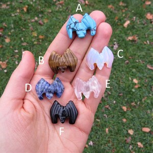 Mini Carved Crystal Bat Figurine 1 Carved Stone Animal - Etsy