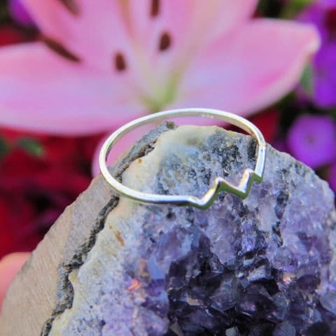 Energy Vibration Frequency Ring - Sterling Silver Spiritual Ring ...